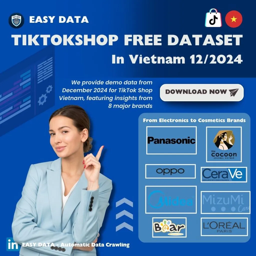 Download the Electronics and Cosmetics TikTok Shop Dataset (December 2024) - Easy Data